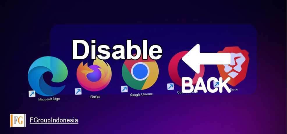 Disable Back Button (Web App) – FGroupIndonesia